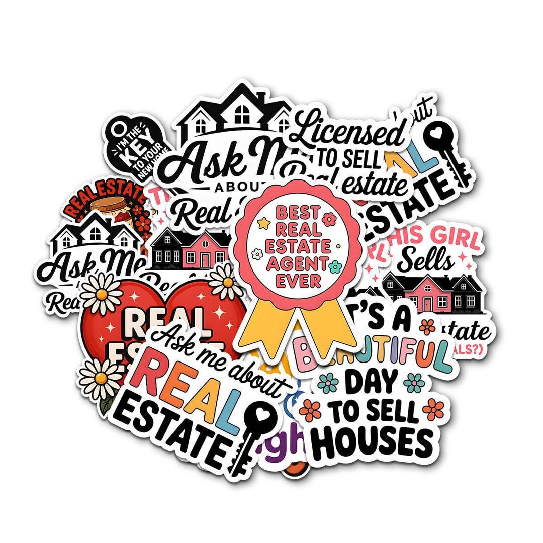 Funny Realtor Stickers Pack – Real Estate Agent Gift - Etsy