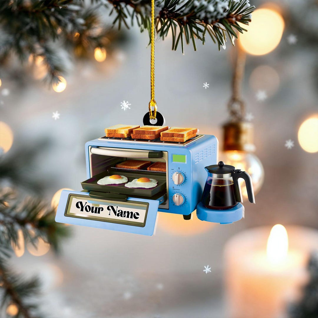 Personalized Kitchen Appliance Flat Ornament, Custom Toaster ...
