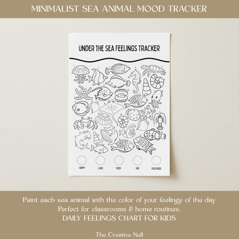 Feelings Chart Animals - Etsy