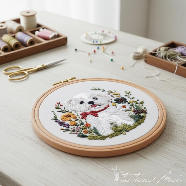 Beech Wood Hoop – Round Frame for Hand Embroidery, Cross Stitch, Needle ...