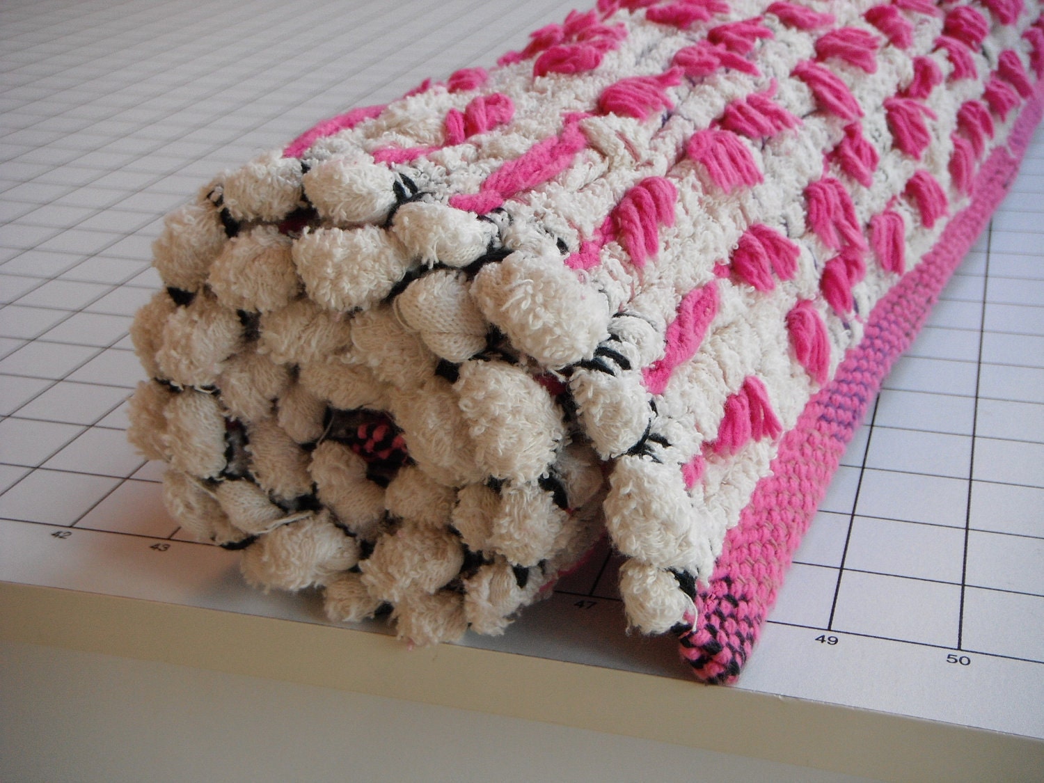 Handwoven Cotton Shaggy Looper Rug 1125B | Etsy