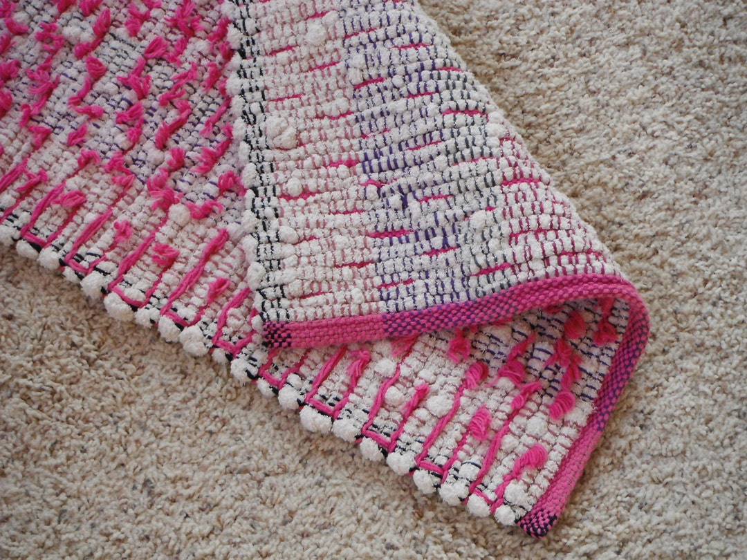 Handwoven Cotton Shaggy Looper Rug 1125B - Etsy