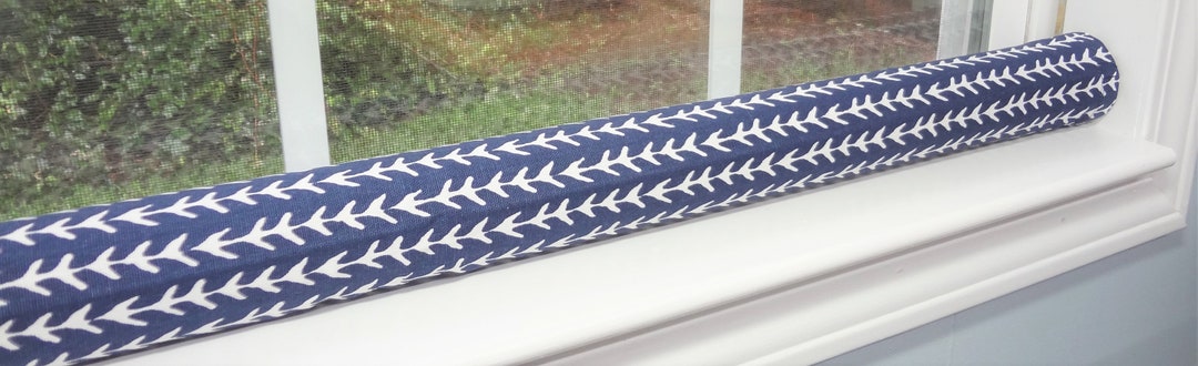 Door Draft Stopper Draft Dodger Door Draft Stop Draft Buster Navy Vine ...