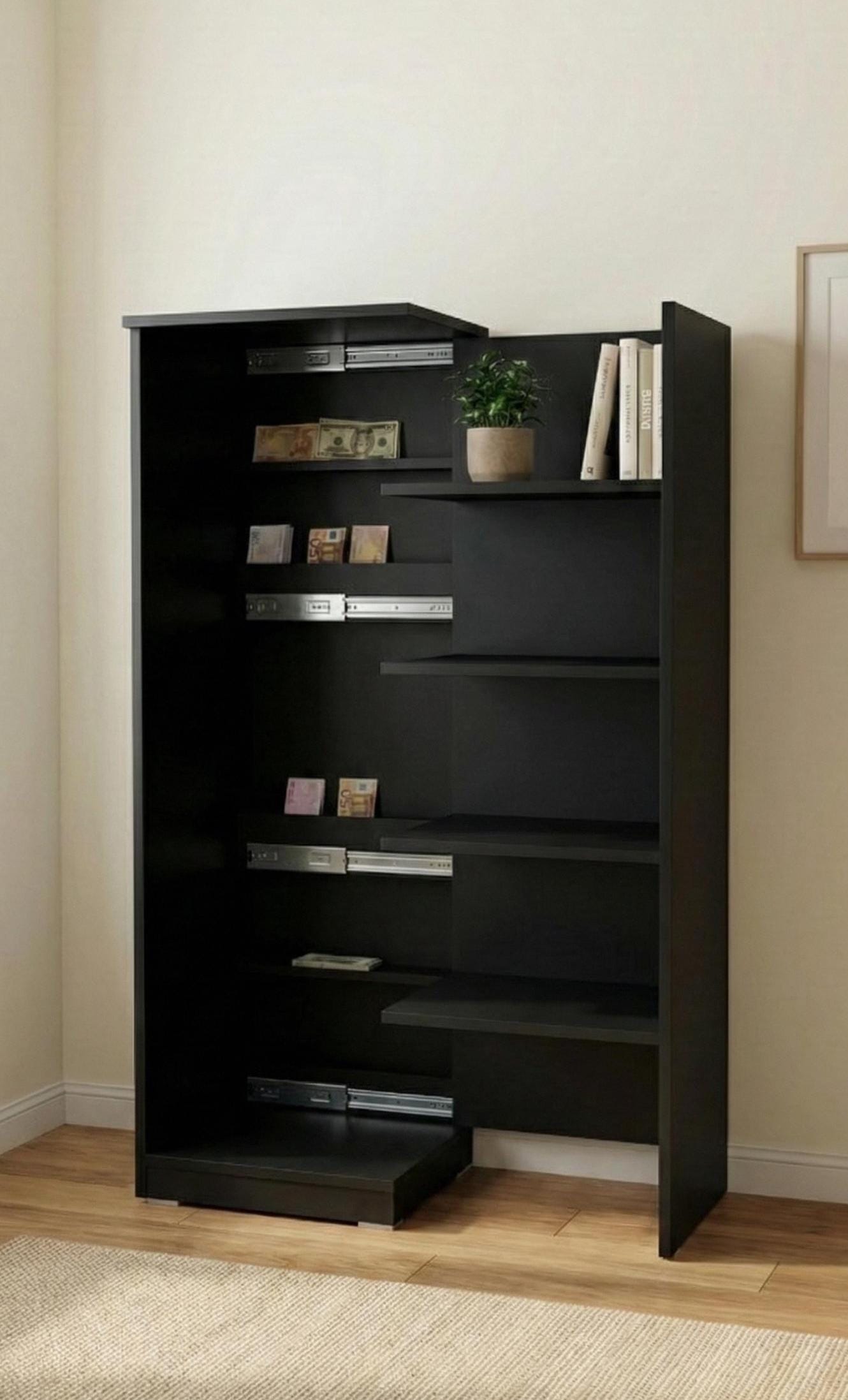 Hidden Compartment Bookshelf | Secret Storage Furniture | Modern ...