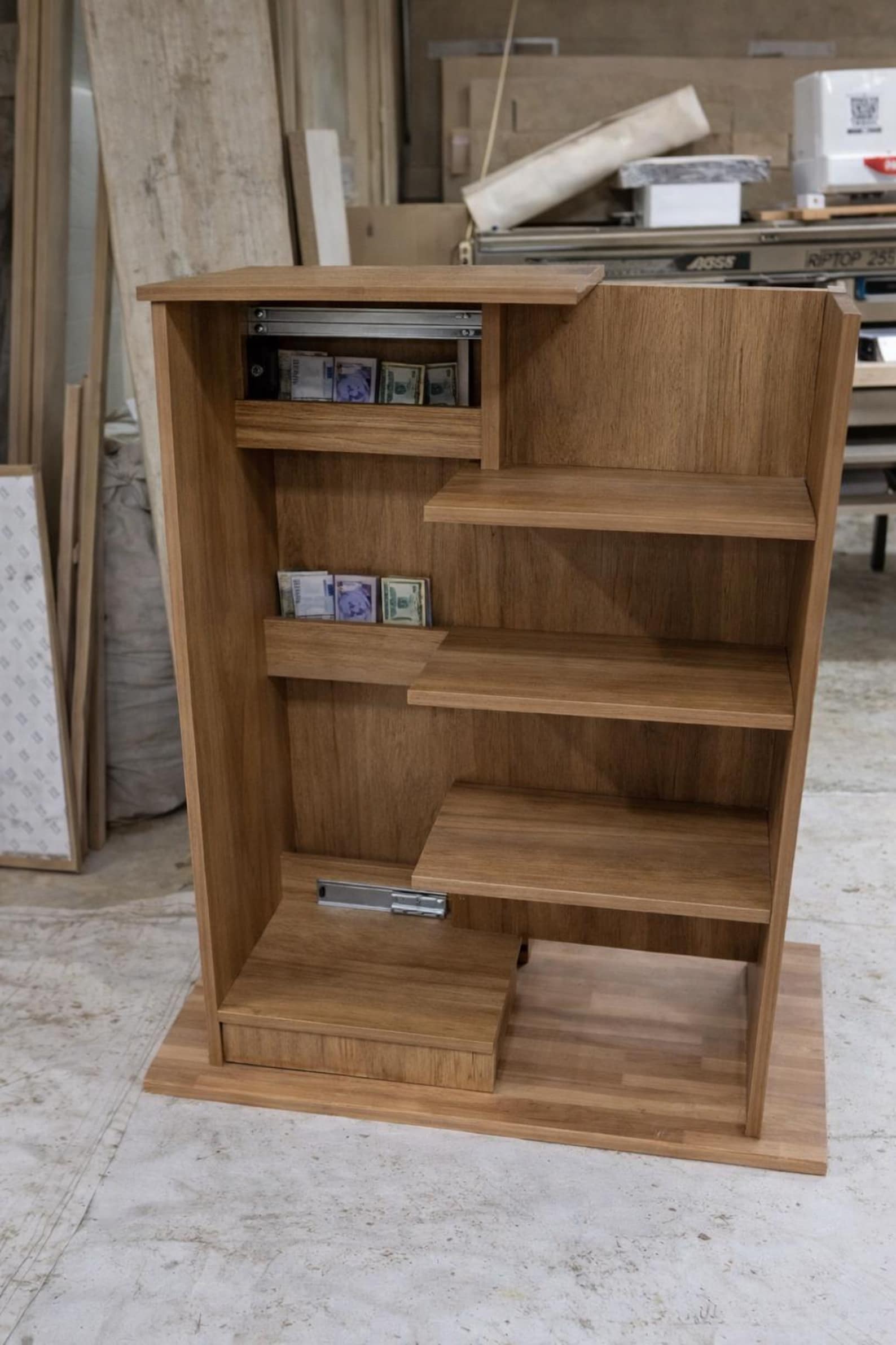 Hidden Compartment Bookshelf | Secret Storage Furniture | Modern ...