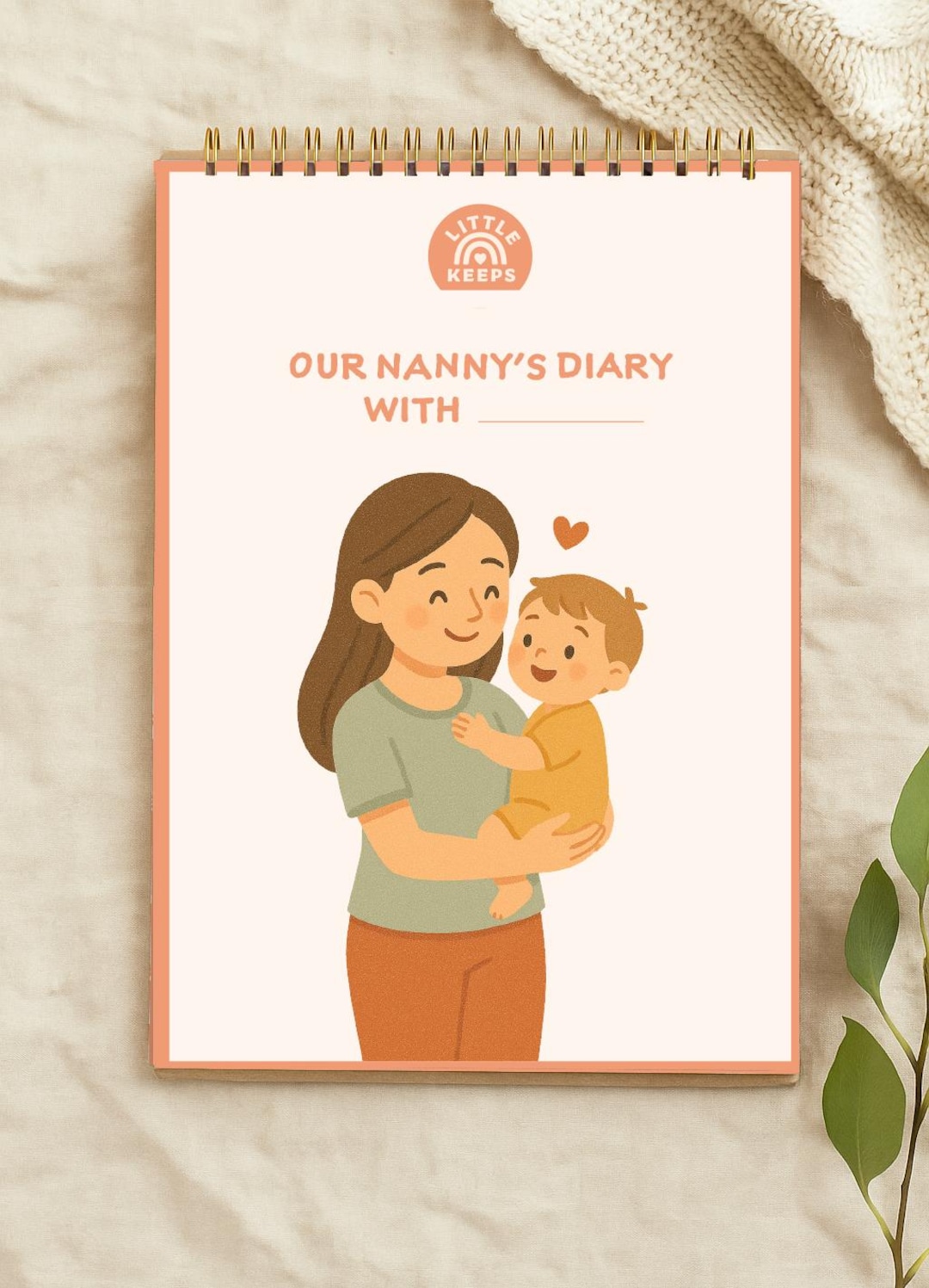 Printable Baby Tracker | Nanny Daily Log, Caregiver Journal (PDF) - Etsy