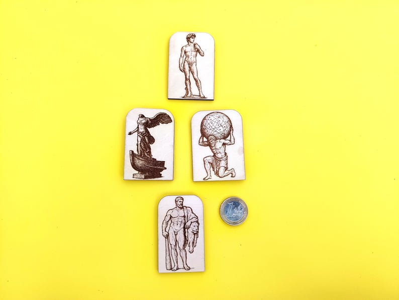 Wooden Magnet, Michelangelo's David, Refrigerator Magnet - Etsy