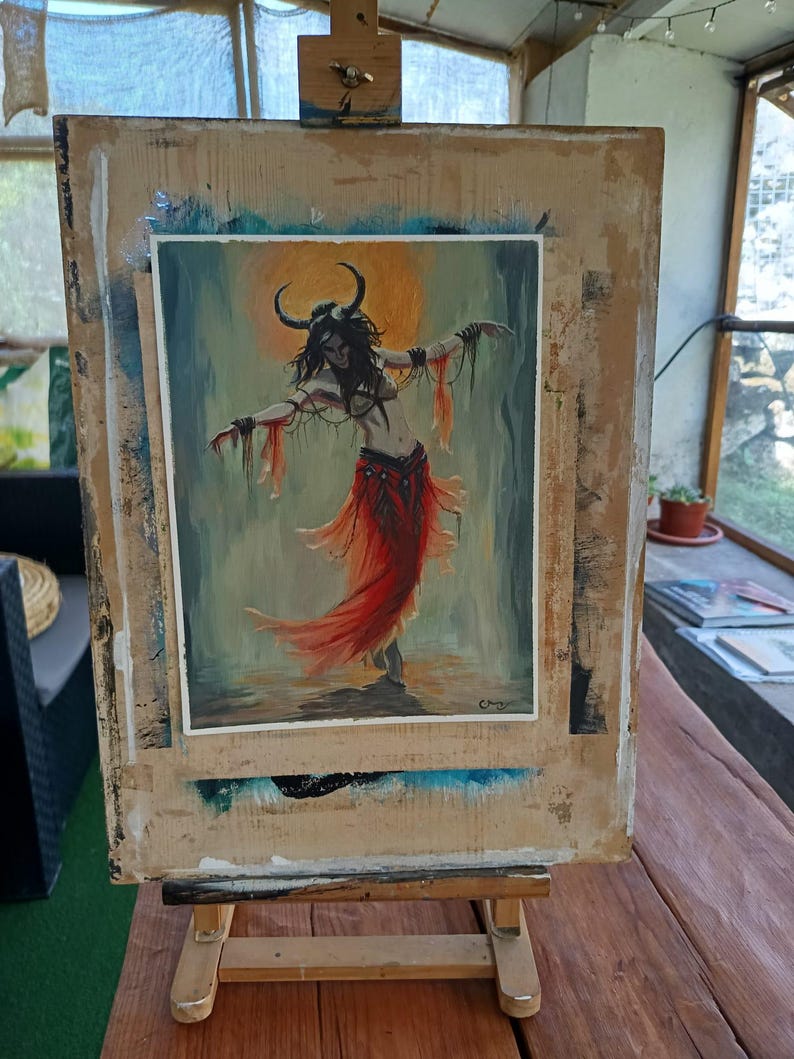Color Study, Demonic Dance of the Sun. - Etsy