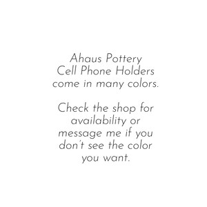 Red Ceramic Cell Phone Holder, iPad Holder, Handmade Cell Phone Stand ...
