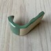 Small Green Ceramic Hook - Etsy