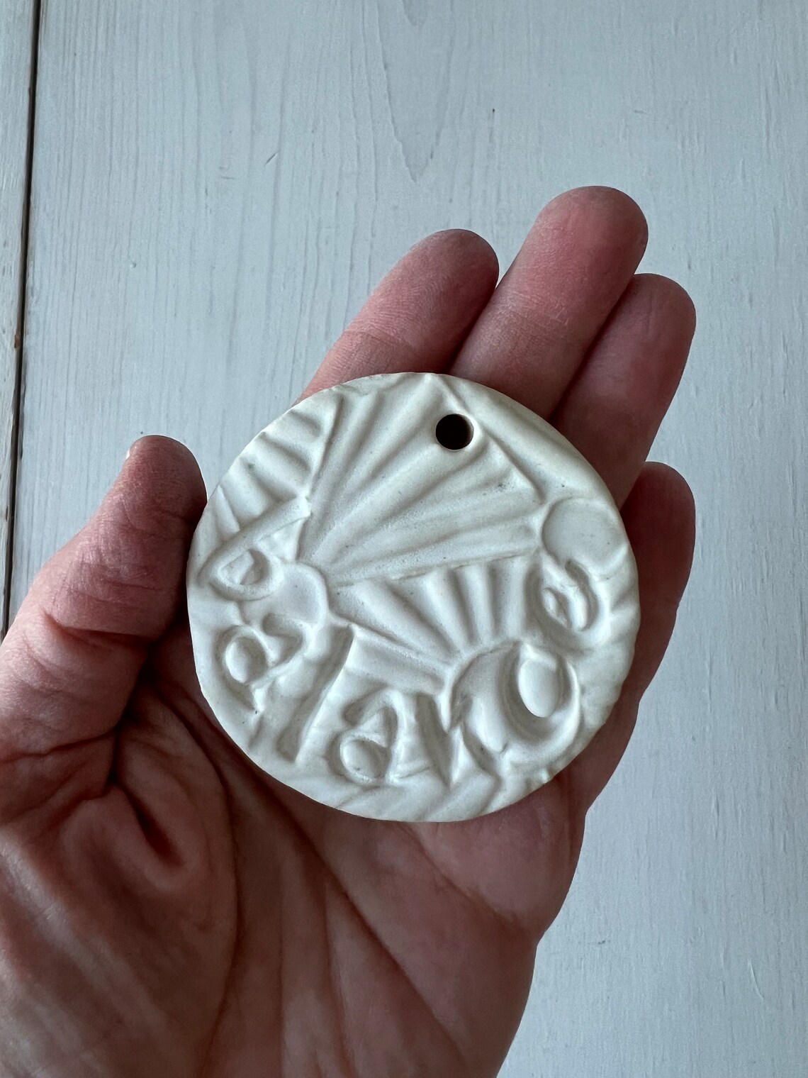 Personalized Ceramic Word Ornament: Made-to-order Focus Word Reminder ...