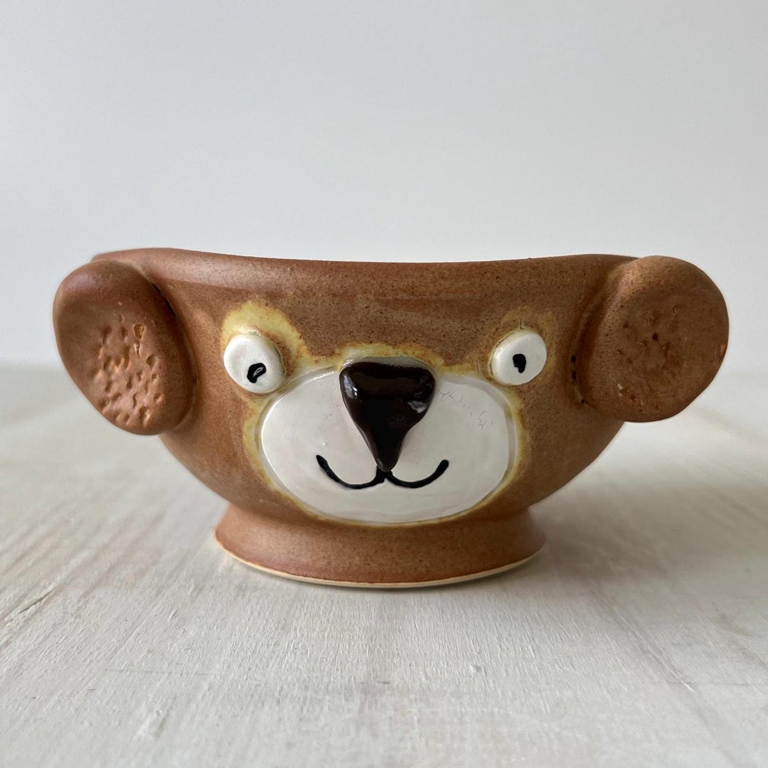 Brown Bear Bowl, Handmade Ceramics, Animal Bowl - Etsy