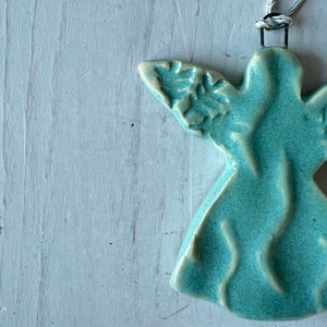 Small Ceramic Angel Ornament - Etsy