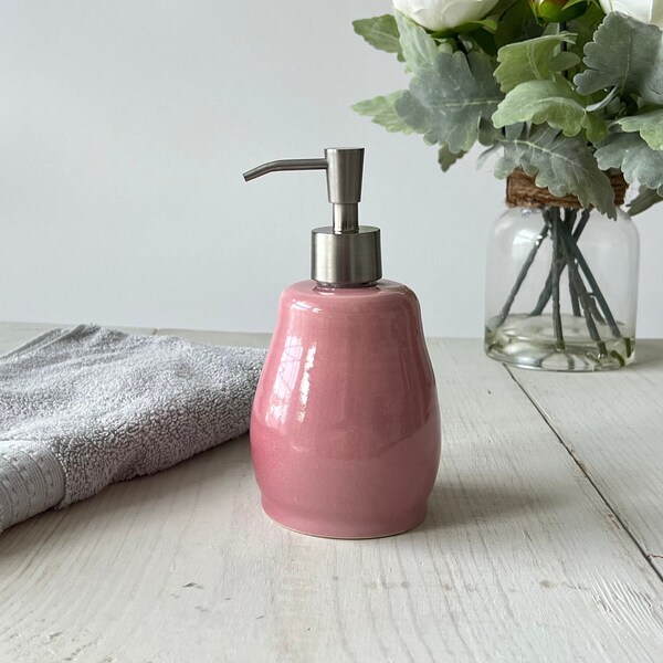 Pink Soap Dispenser - Etsy