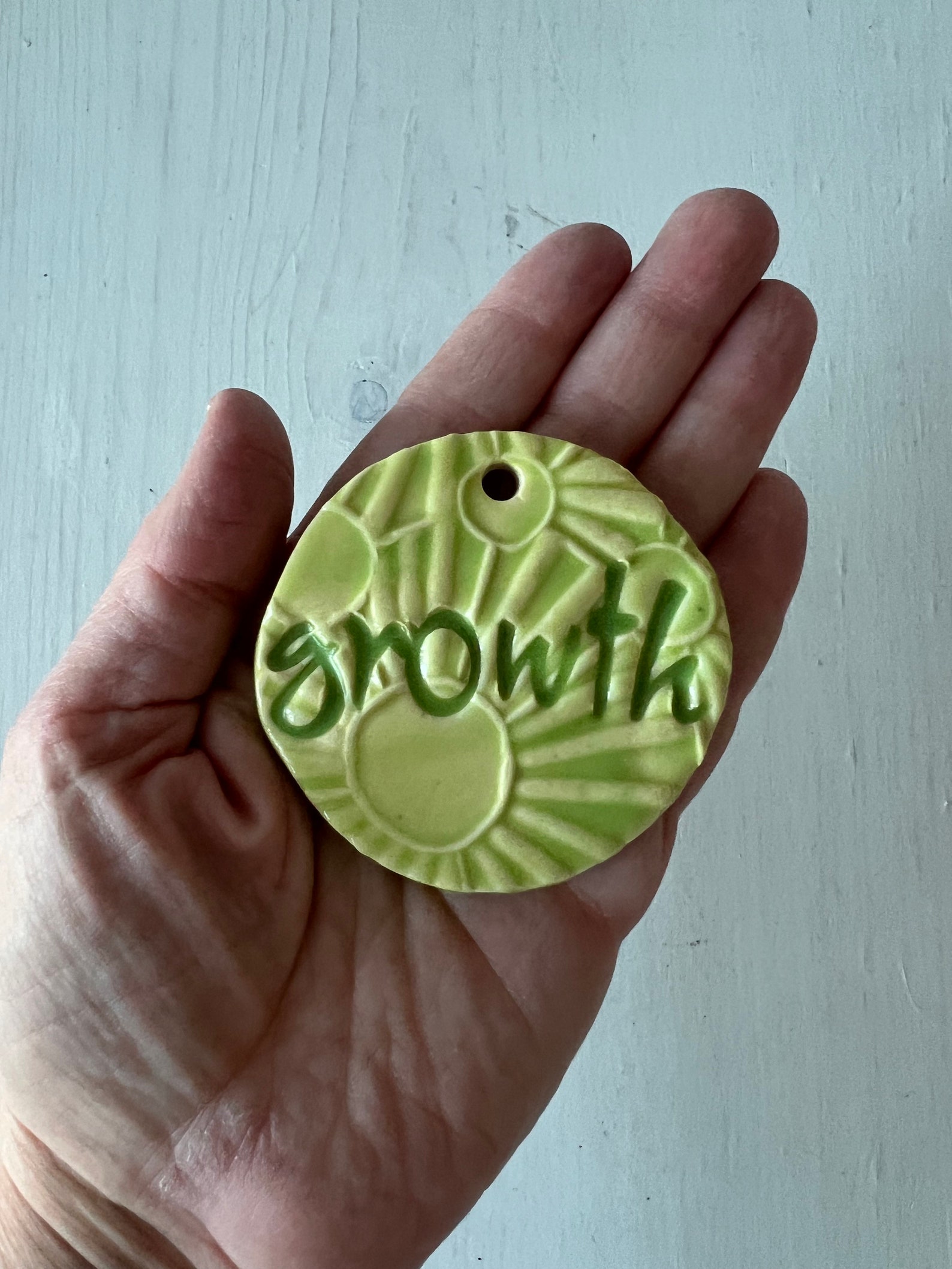 Personalized Ceramic Word Ornament: Made-to-order Focus Word Reminder ...