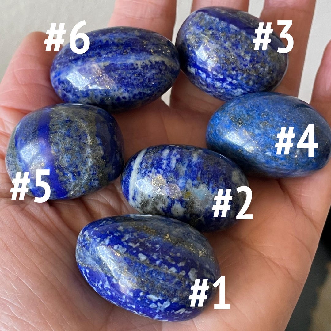You Pick, Lapis Lazuli Tumbled Stone, Large Lapis Tumble Stone, Blue ...