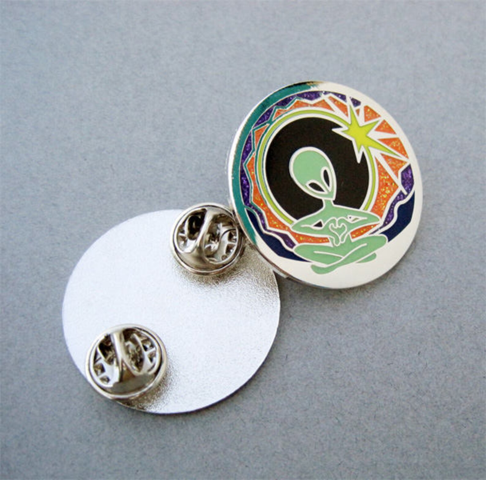 Alien Eclipse Enamel Pin Eclipse Pin Alien Pin Solar - Etsy