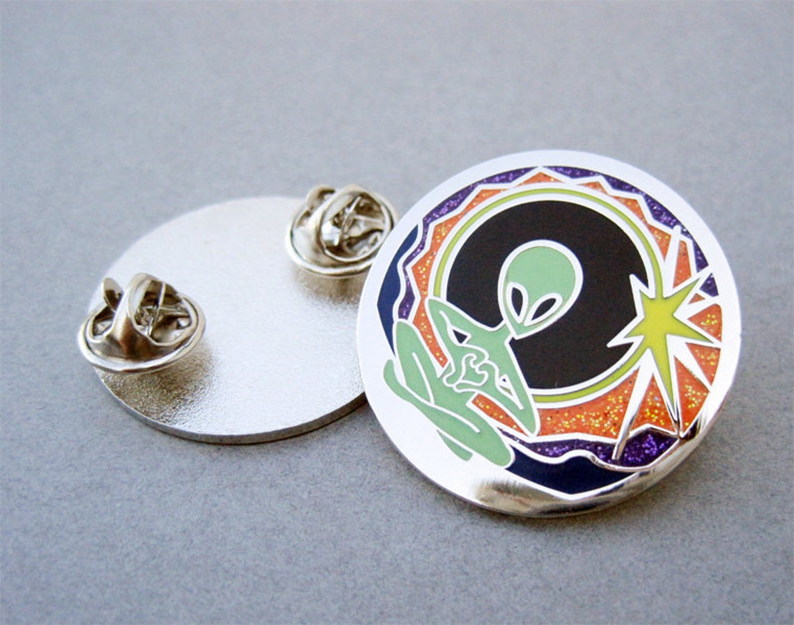Alien Eclipse Enamel Pin Eclipse Pin Alien Pin Solar | Etsy