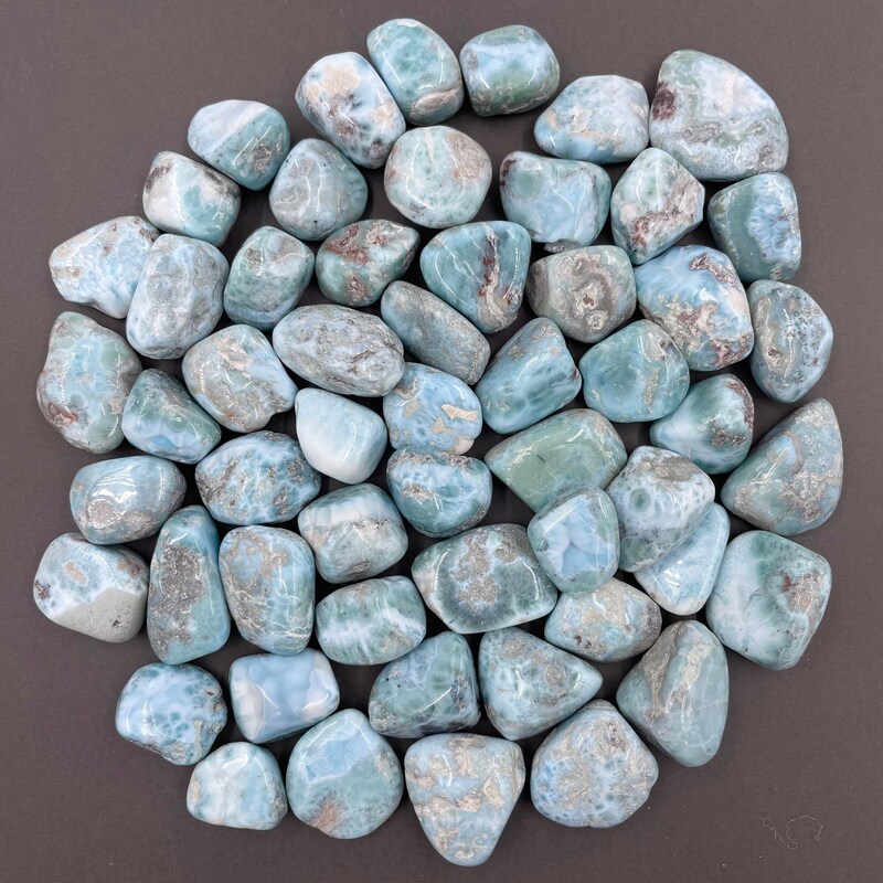 Blue Tumbled Stones - Etsy