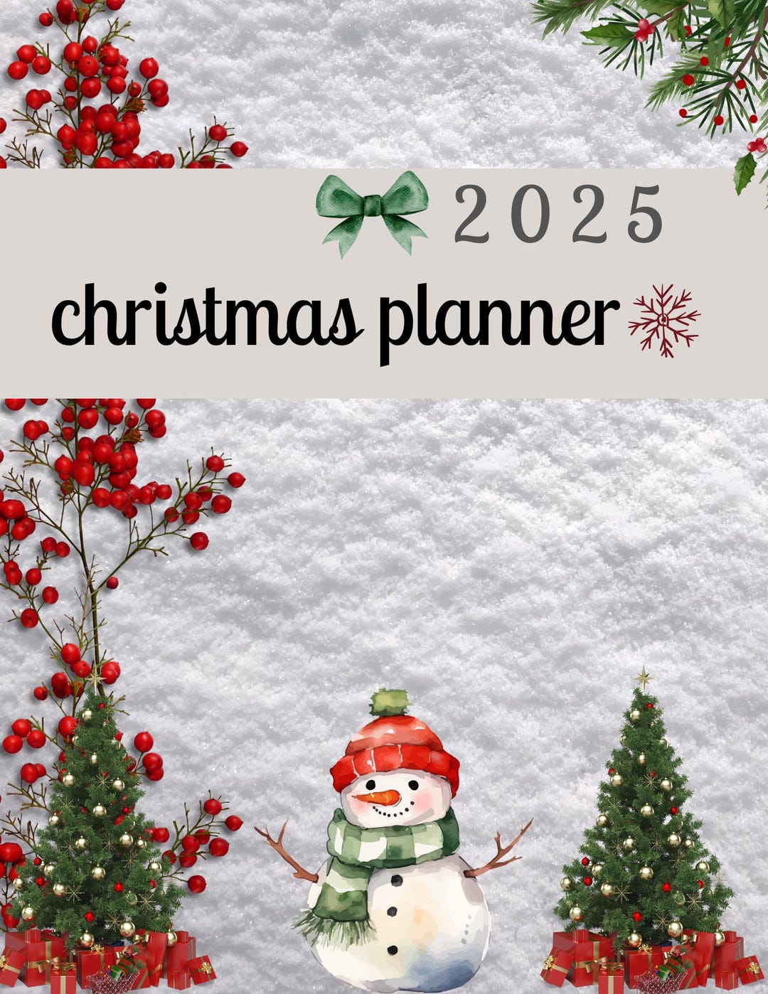 Printable Christmas Planner 2025: Holiday Organizer (PDF Download) - Etsy