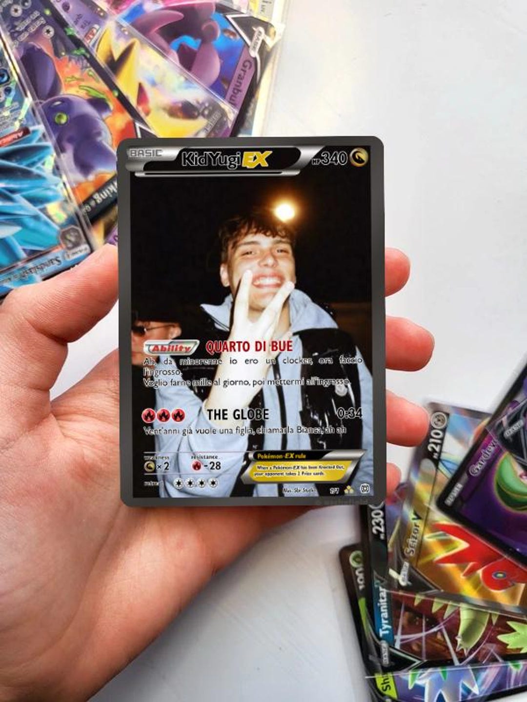 Kid Yugi Pokémon Card Italian | Fan Art | Collectible Gift for Pokémon ...