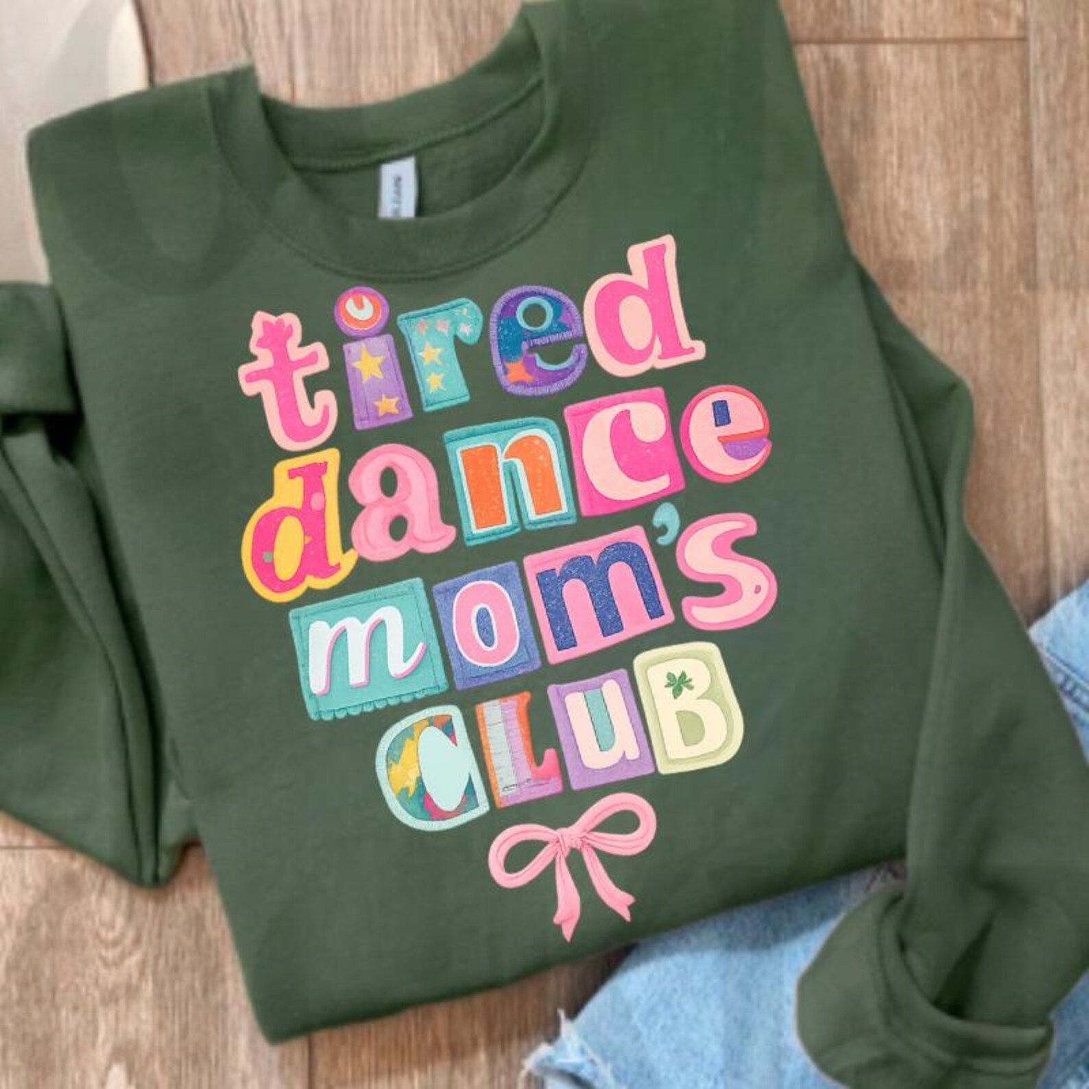 Tired Dance Moms Club PNG, Funny Dance Competition Download, Boho ...