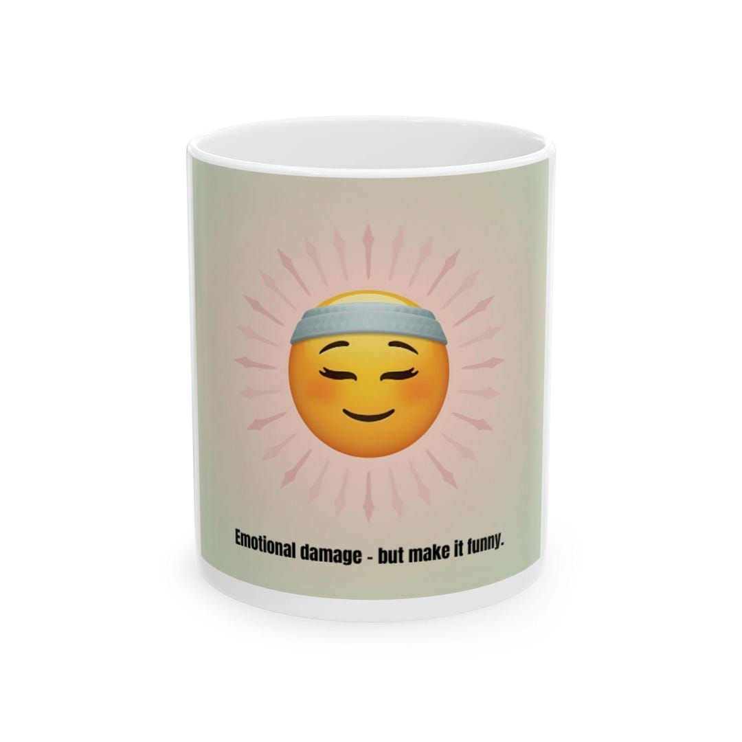 Humorous Ceramic Mug: Emotional Damage Funny Gift - Etsy