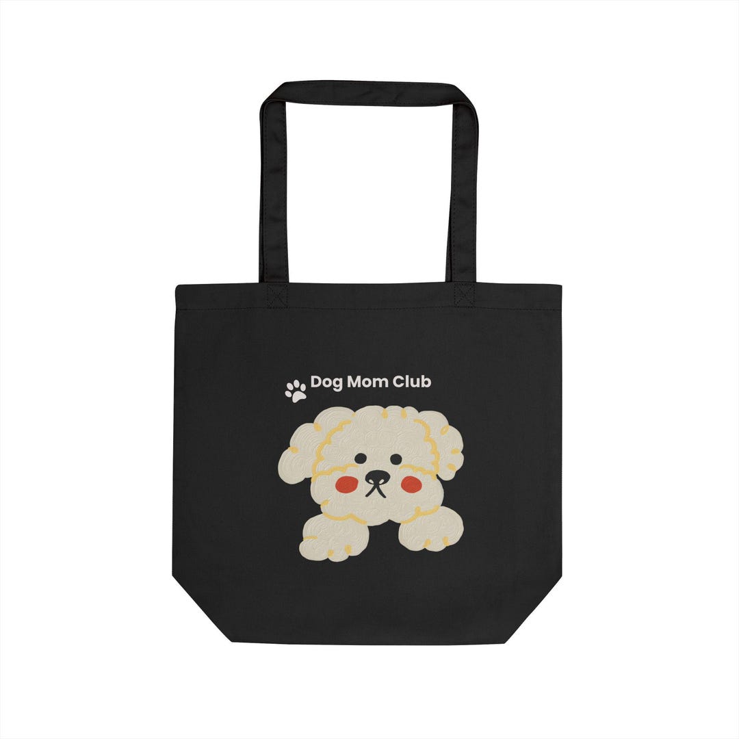 Dog Mom Club Organic Cotton Tote Bag - Eco-friendly Reusable Shopper - Etsy