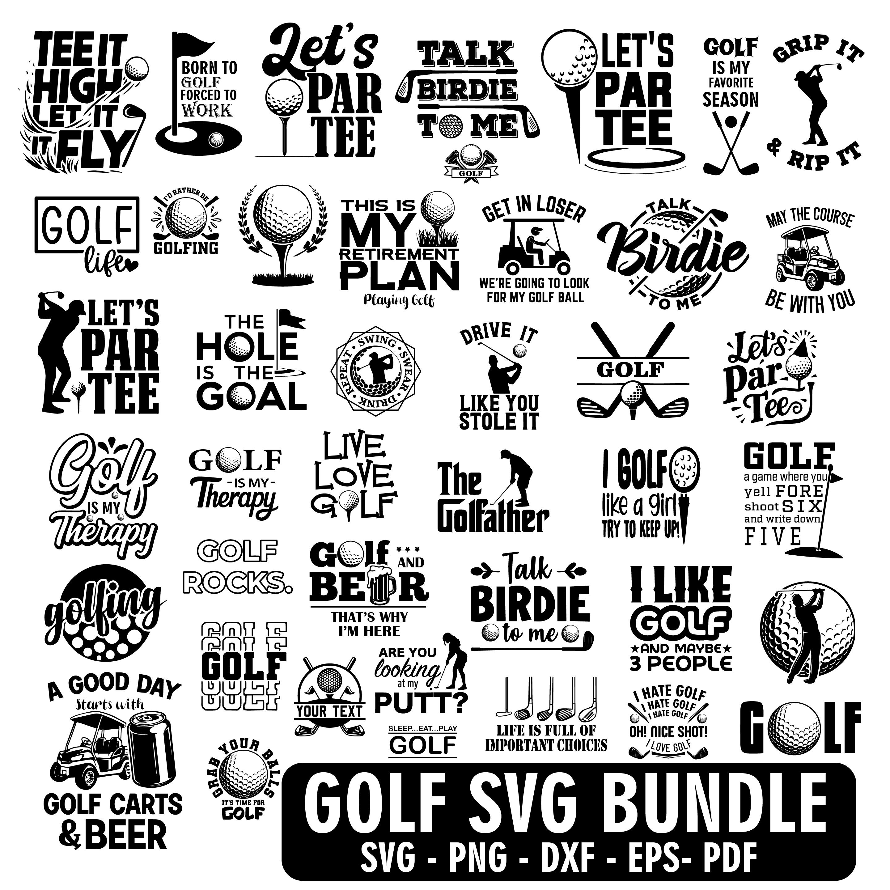 Golf SVG Bundle: Funny Golf Shirt, DIY Golf Shirt, Golf Lover Svg ...