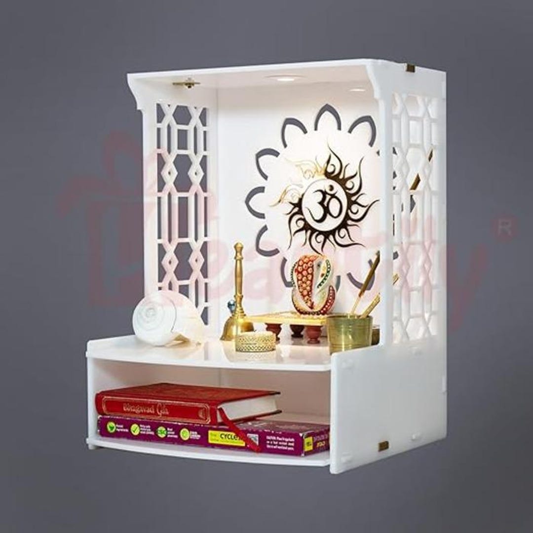 Modern Acrylic Wall Mounted Temple With LED Light - Etsy