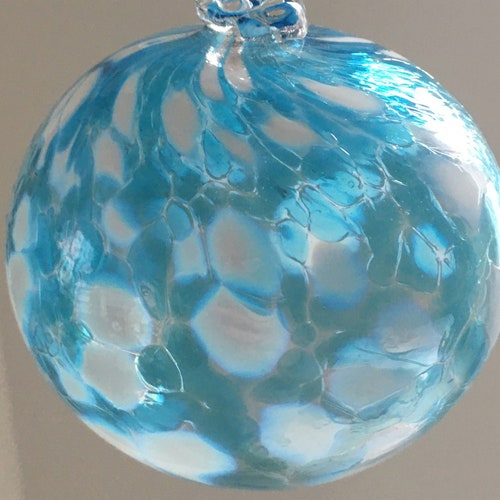 Large Bluemulti Glass Ball - Etsy
