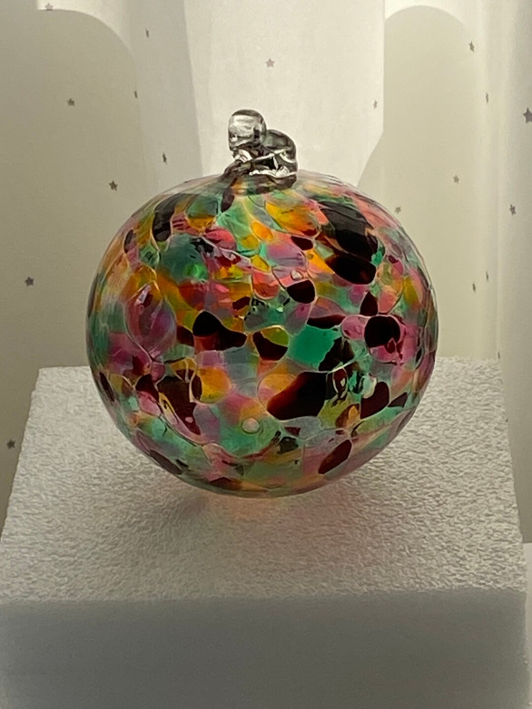 Large Ruby Glass Ball - Etsy