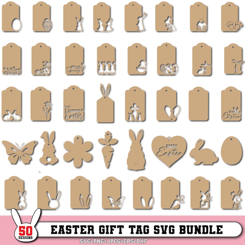 Easter Tag Svg,basket Tag Svg,gift Tag Svg,easter Svg,bunny Svg,easter ...