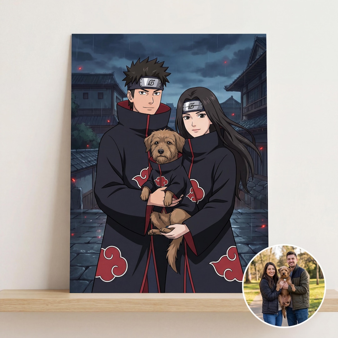 Custom Anime Naruto Style - Ninja Style Portrait | Personalised Anime ...