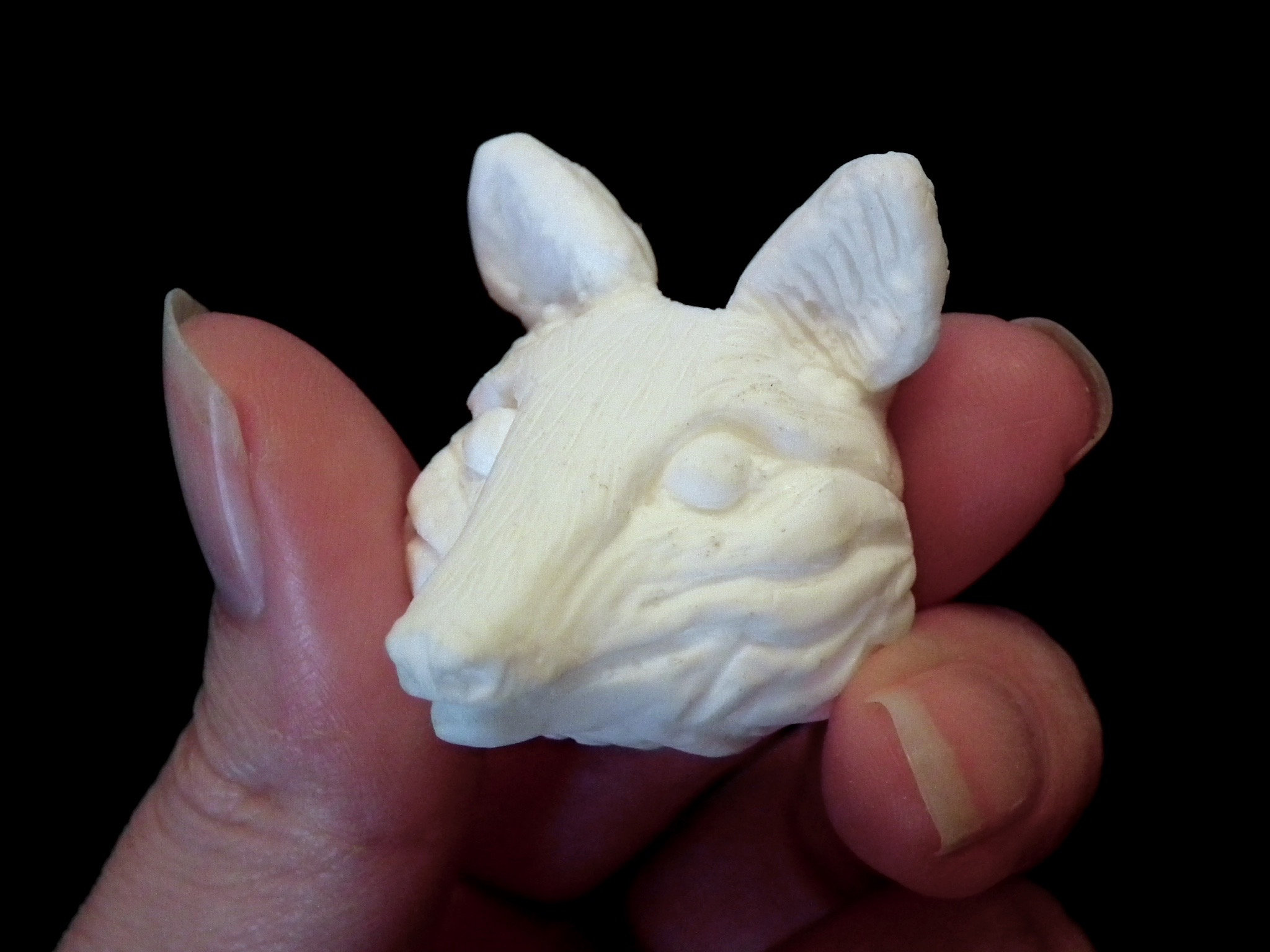 Fox Resin White Animal Cabochon Blank Paint Your Own - Etsy