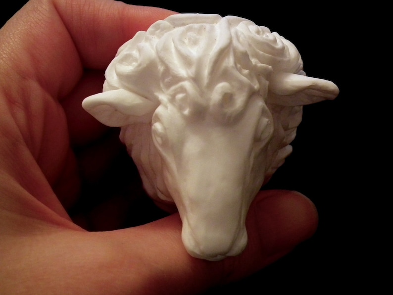Sheep/ewe/ram Resin Plastic Head/bust/faux Taxidermy/cabochon - Etsy