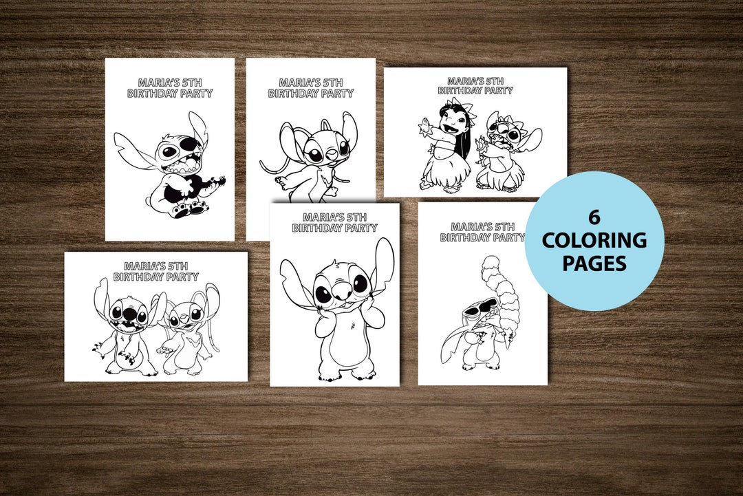 Stitch Coloring Pages, Stitch Birthday Party, Lilo and Stitch, Fun ...