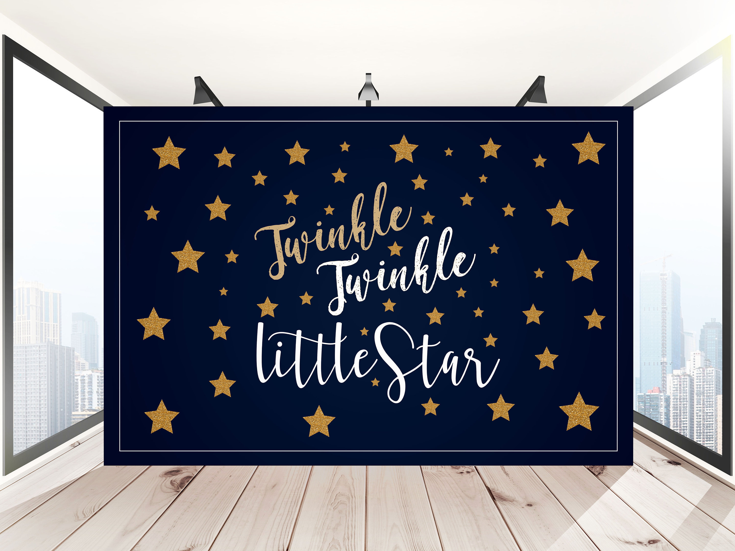 Twinkle Twinkle Little Star Baby Shower Backdrop Twinkle - Etsy