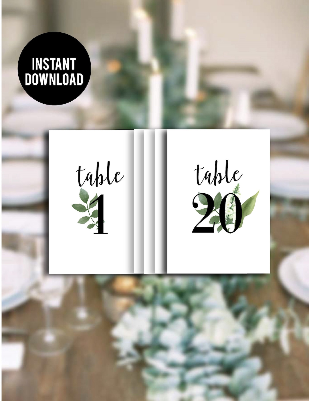 Números de mesa imprimibles, números de mesa de bodas imprimibles ...