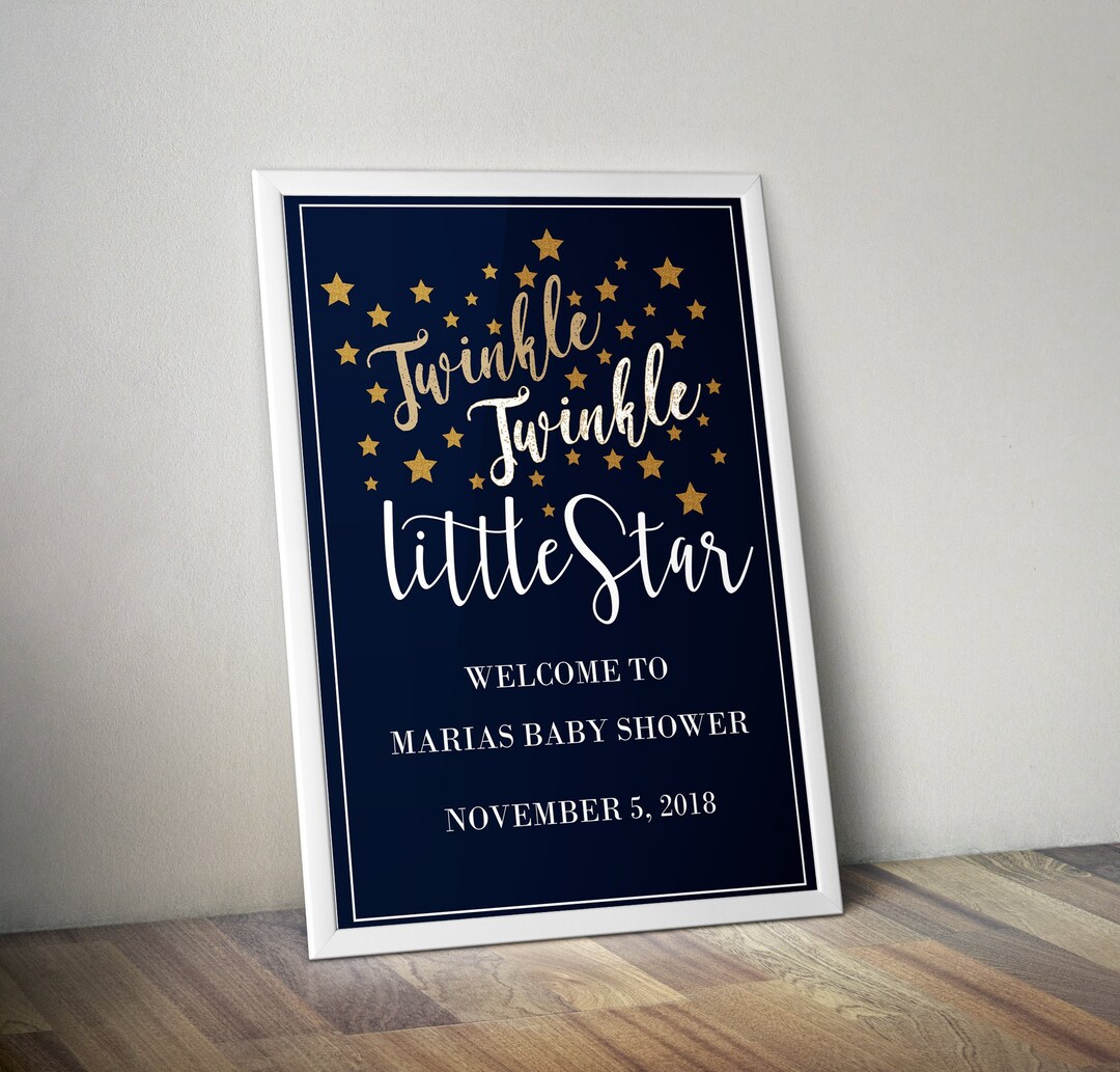 Custom Twinkle Twinkle Little Star Welcome Sign,twinkle Twinkle Little ...
