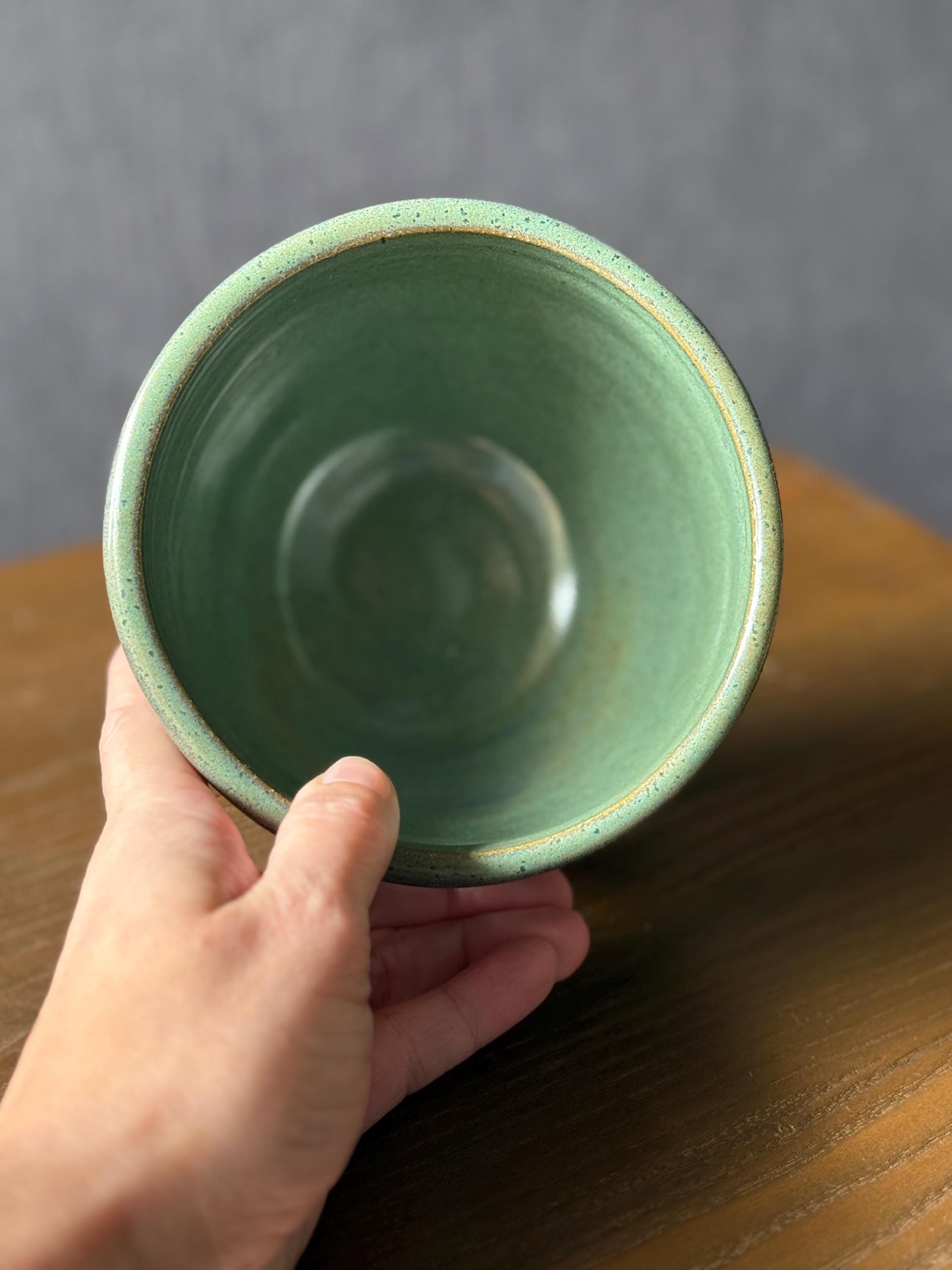Green/blue Homemade Pottery Indoor Planter - Etsy