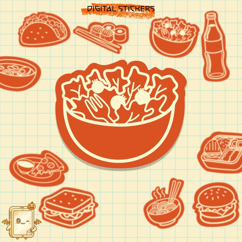 Lunch Stickers: PNG Bundle (digital Download) - Etsy