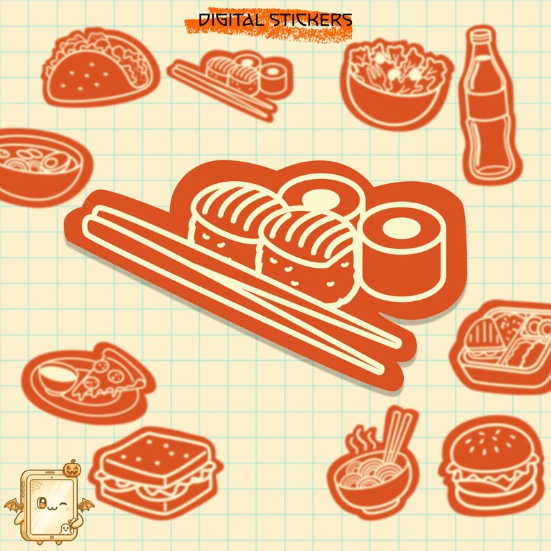Lunch Stickers: PNG Bundle (digital Download) - Etsy