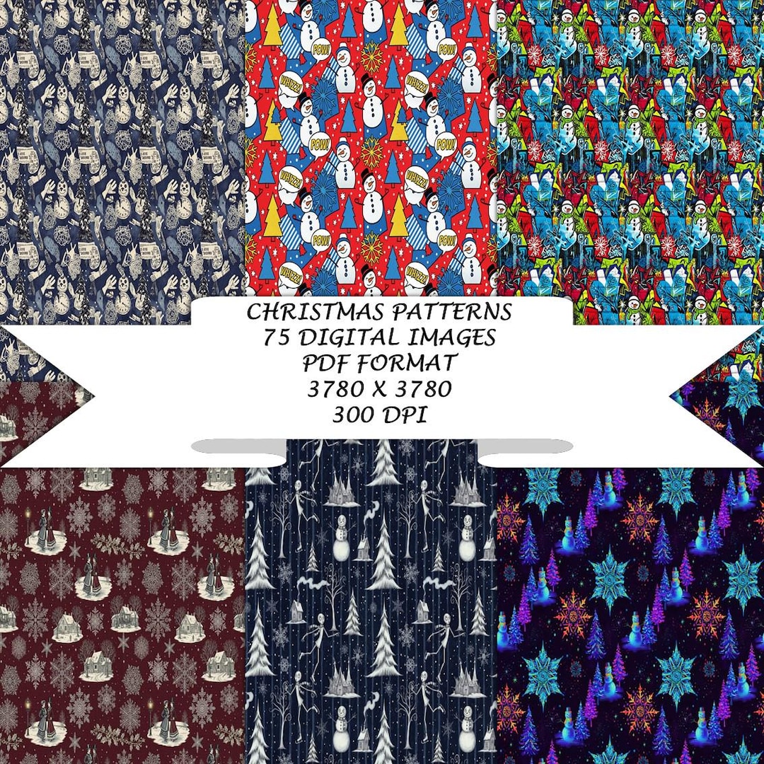 Christmas Snow Patterns - Etsy