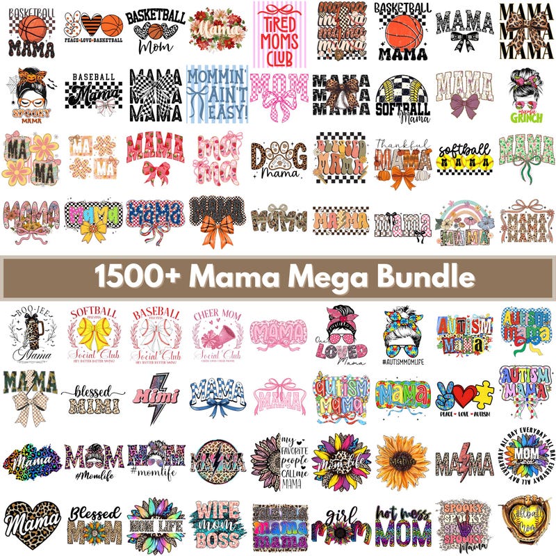 Trendy Mama Design Png - Etsy