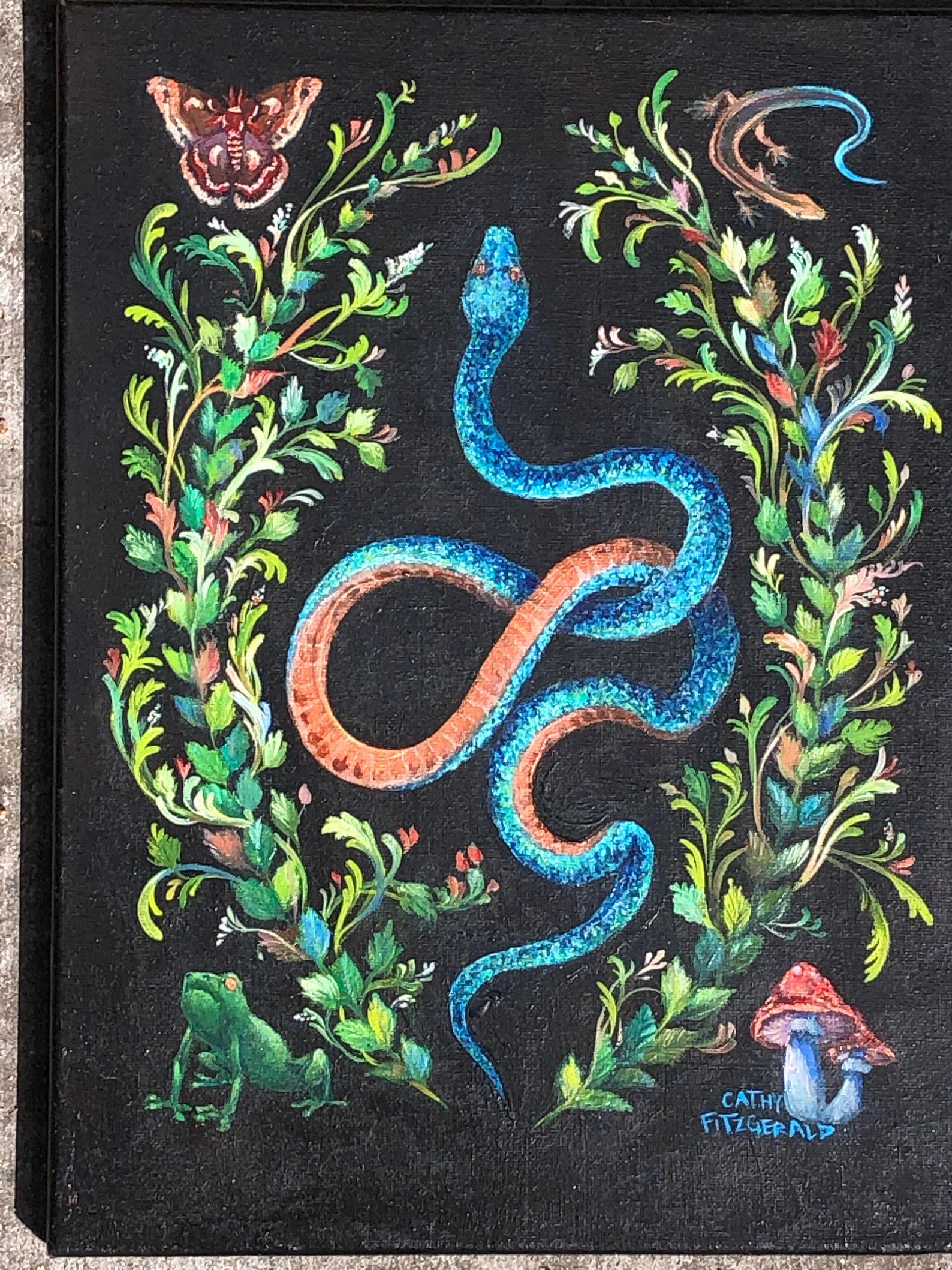 Blue Phase Tree Snake (oil Painting) - Etsy
