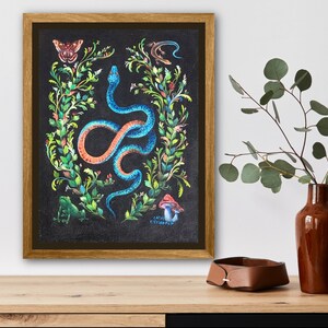 Blue Phase Tree Snake (oil Painting) - Etsy