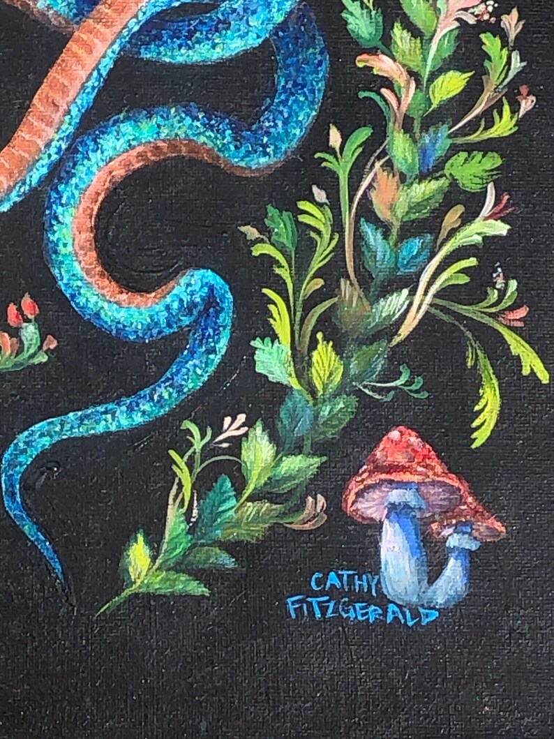 Blue Phase Tree Snake (oil Painting) - Etsy