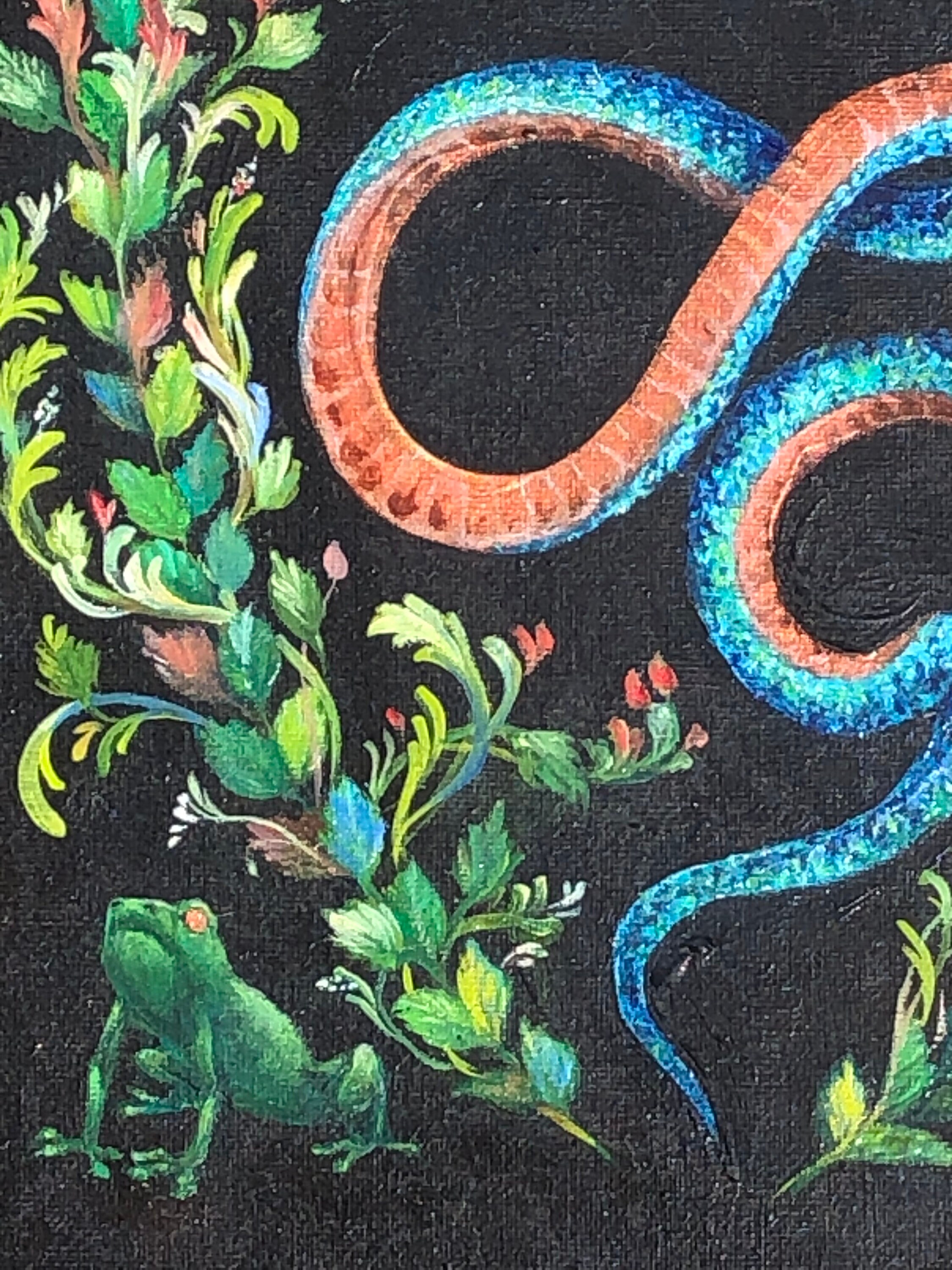 Blue Phase Tree Snake (oil Painting) - Etsy