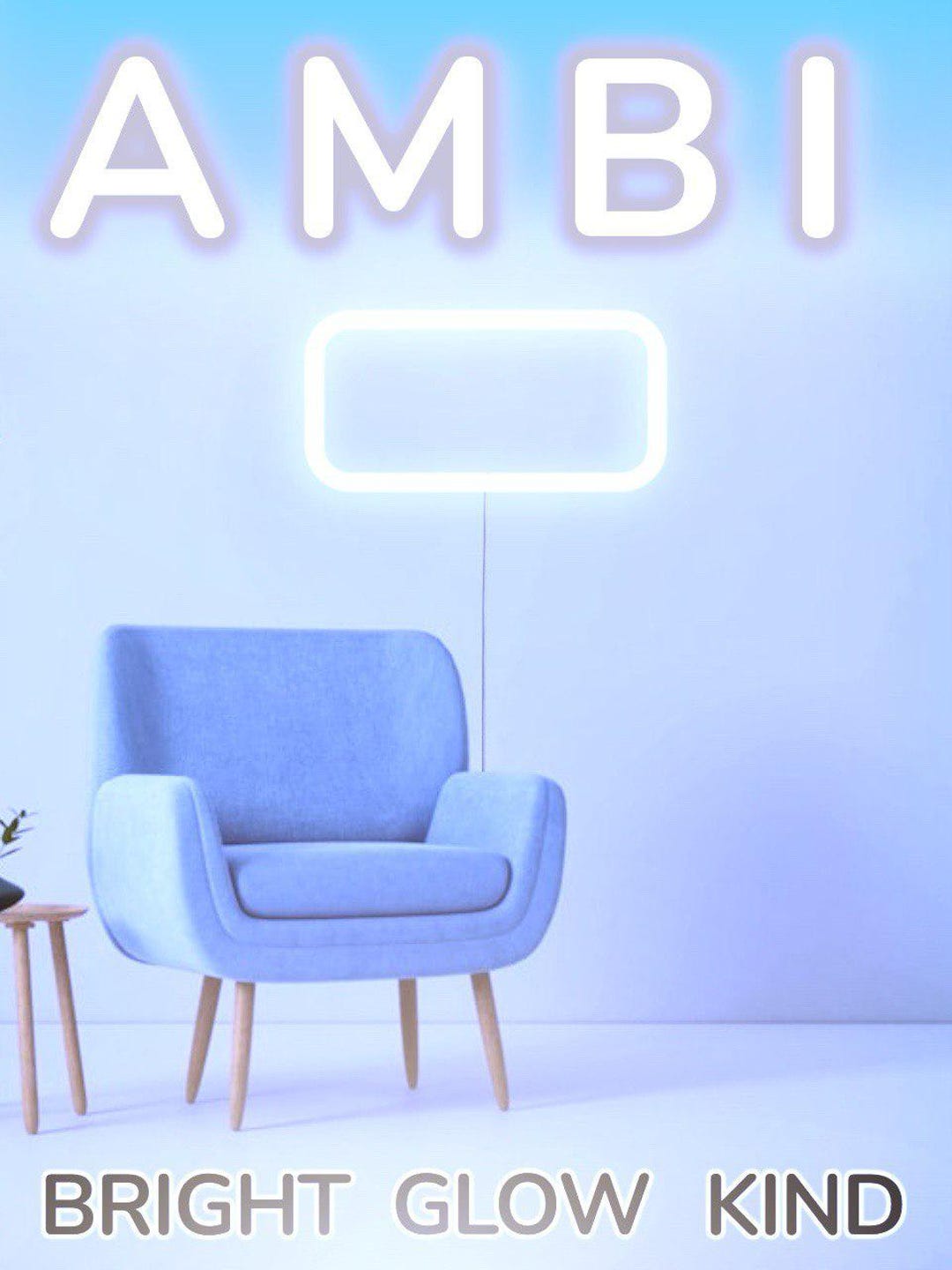 Led Wall Light "ambi", 3D Printed Rectange Lamp With Glow Effect - Etsy